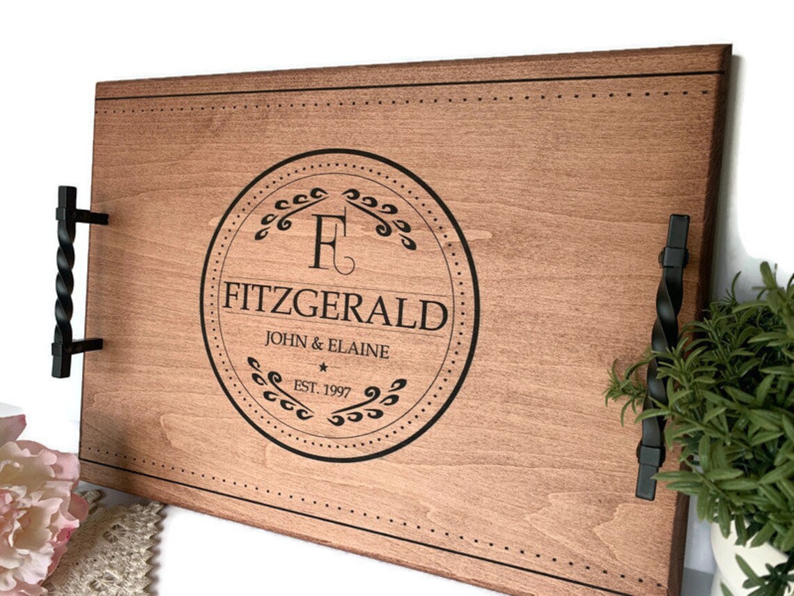 Personalized Serving Tray Serving Tray English Tea Tray - Etsy