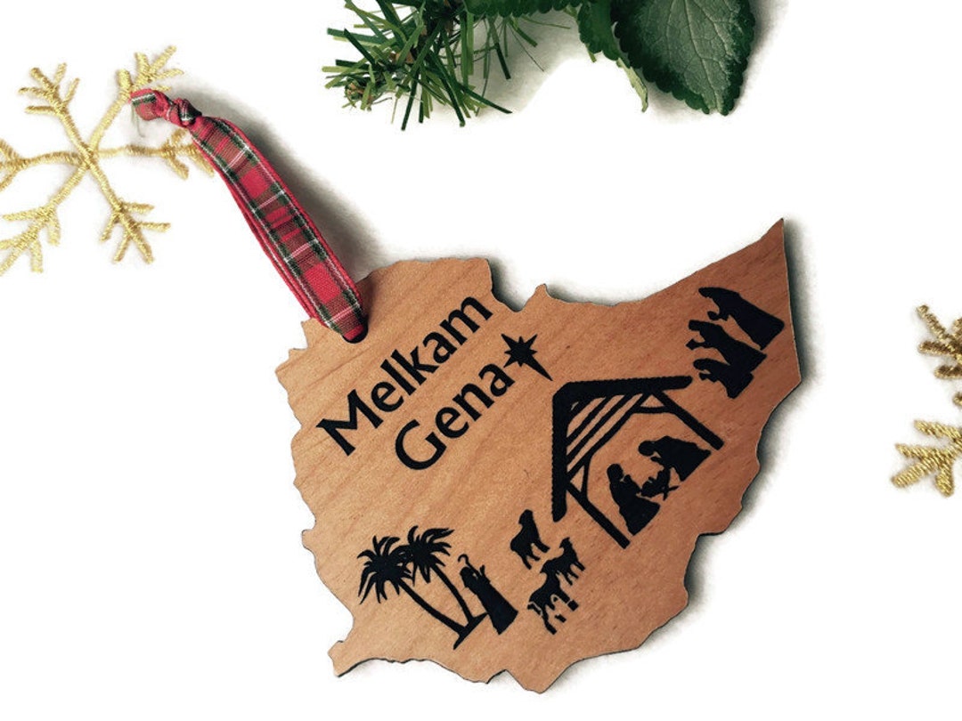 Ethiopian Nativity Ornament: Melkam Gena Wood Christmas Decor - Etsy