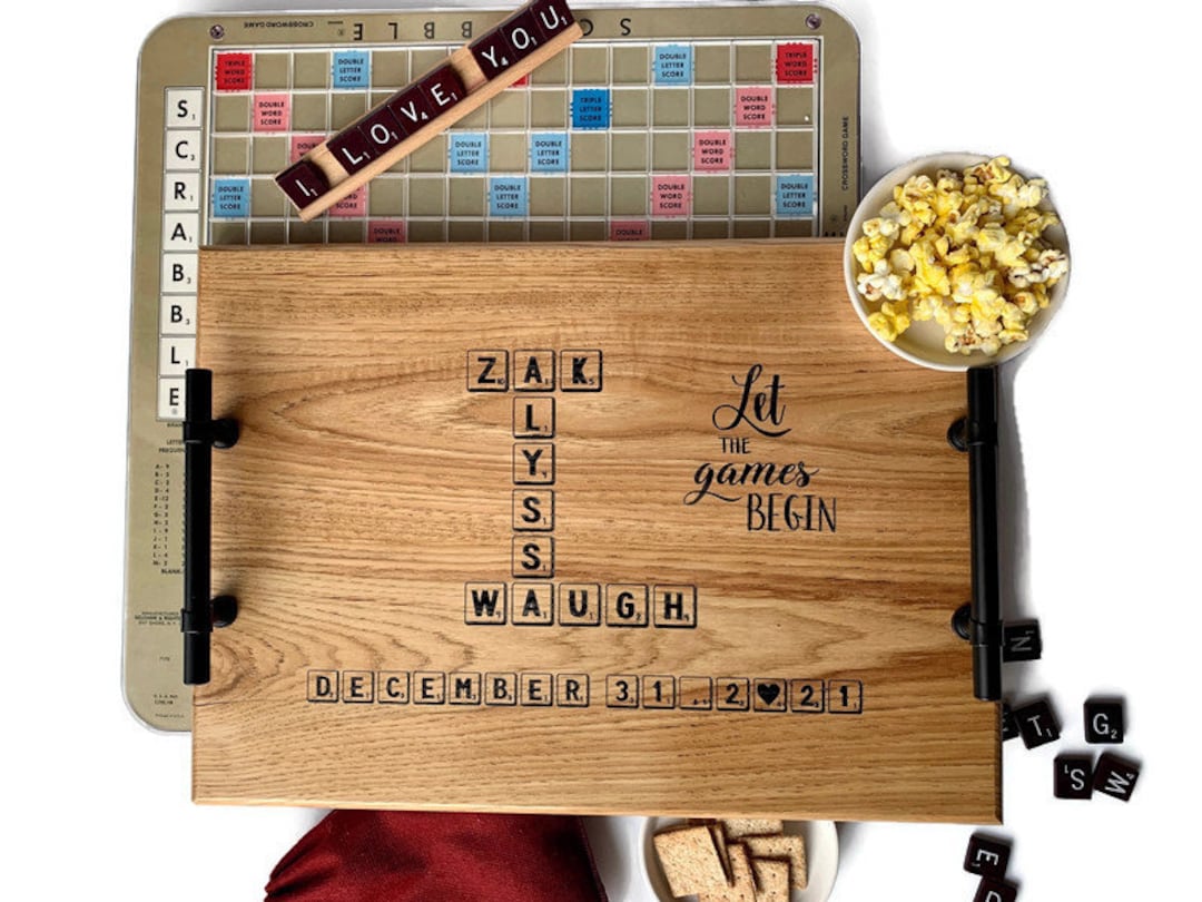 Personalized Serving Tray, Scrabble, Personalized Wedding Gift ...