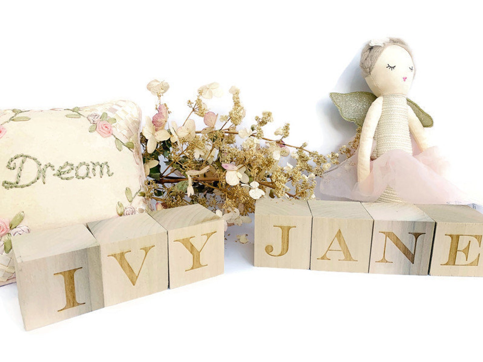 Wood Name Blocks Baby Blocks Decorative Blocks - Etsy