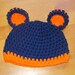 Crochet Chicago Bears Football Hat, Photography Prop, Crochet Hat, Bear ...