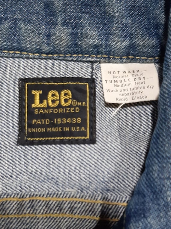 Rare Vintage 1970s Lee Denim Jacket with Authentic Vi… - Gem