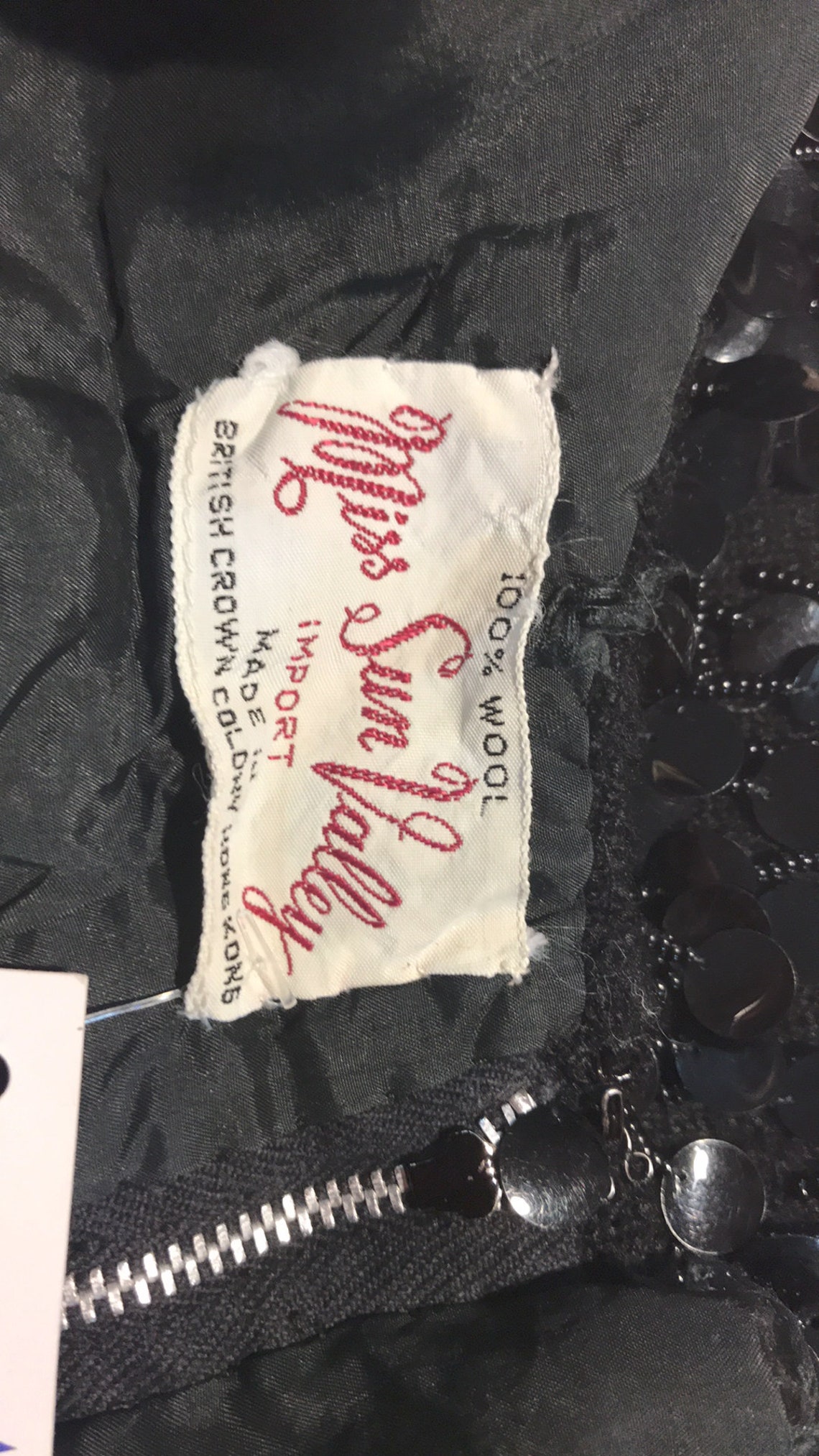 1960s "miss Sun Valley Import" Black Beaded Singlet Top - Etsy