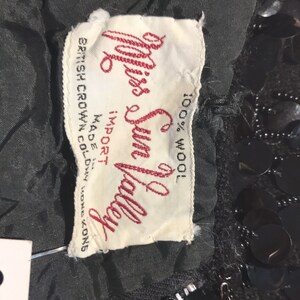 1960s "miss Sun Valley Import" Black Beaded Singlet Top - Etsy