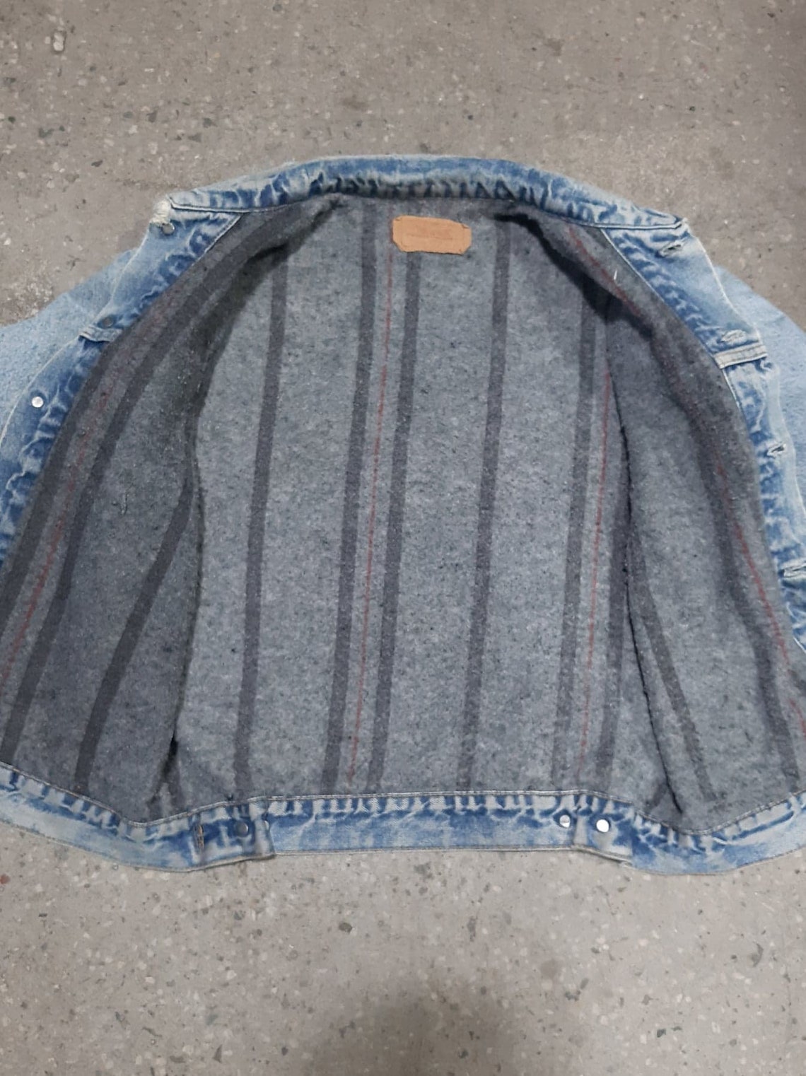 Vintage Levis Blanket Lined Denim Jacket Made in U.S.A - Etsy