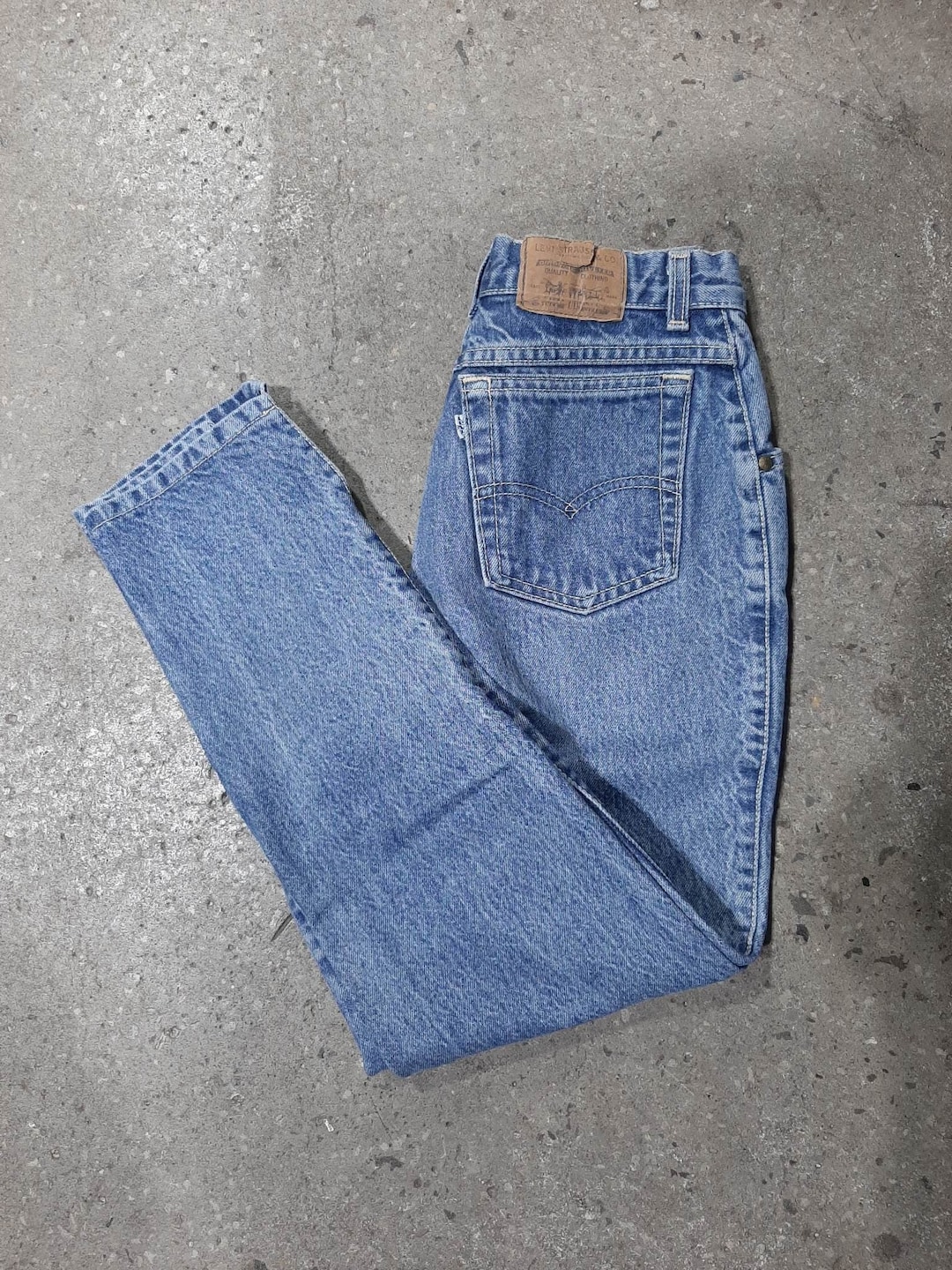 Rare Vintage Women's White Tab Levis 573 High-waist Tapered Jeans Made ...