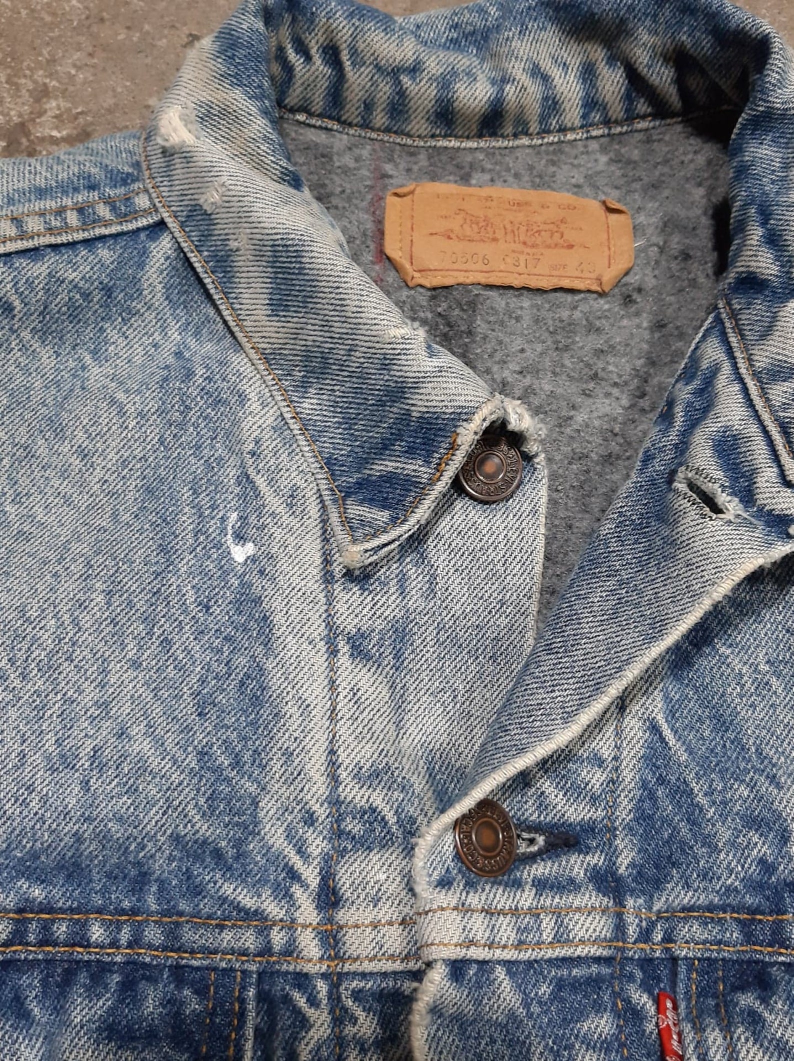 Vintage Levis Blanket Lined Denim Jacket Made in U.S.A - Etsy