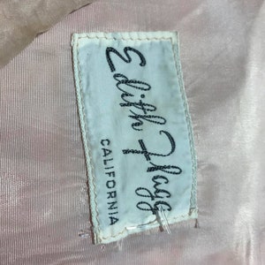 1960s "edith Flagg" S/S Lace Sheath With Organza Collar - Pale Pink B37 ...
