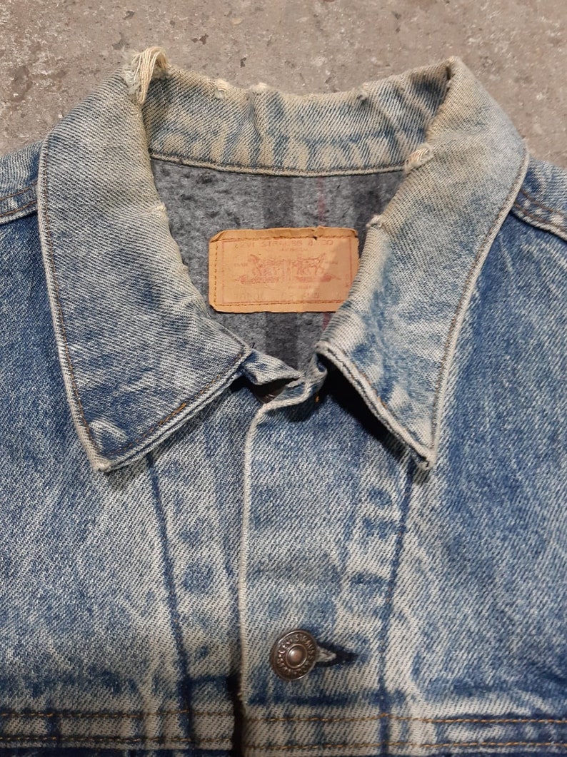 Vintage Levis Blanket Lined Denim Jacket Made in U.S.A Sz.45 - Etsy