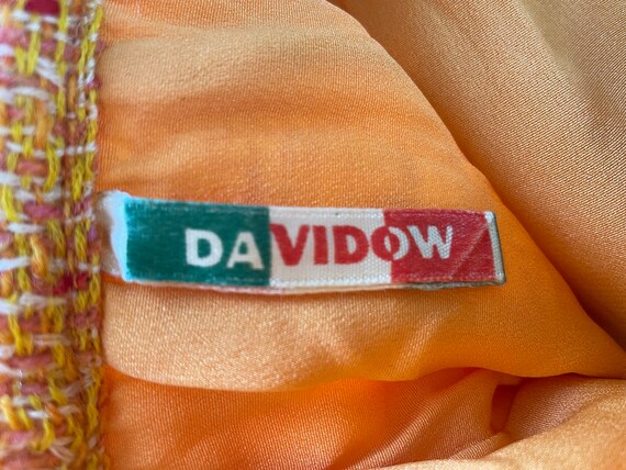 1960s 'Davidow' Vibrant Textured Wool Pencil Skirt -… - Gem