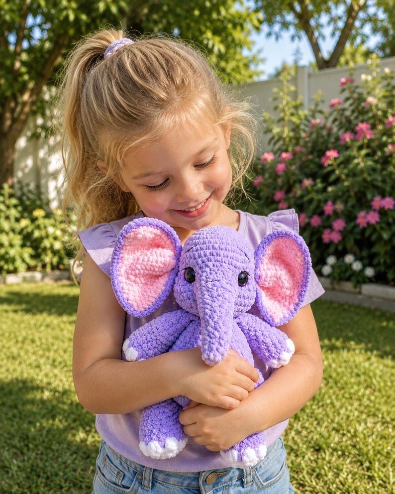 Crochet Elephant Amigurumi Pattern, Easy Plush Toy Tutorial (PDF ...