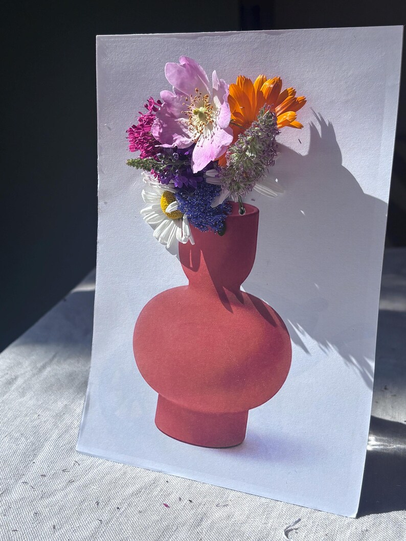 DIY Flower Arranging Card Kit | Real Flower Craft, Eco Friendly ...