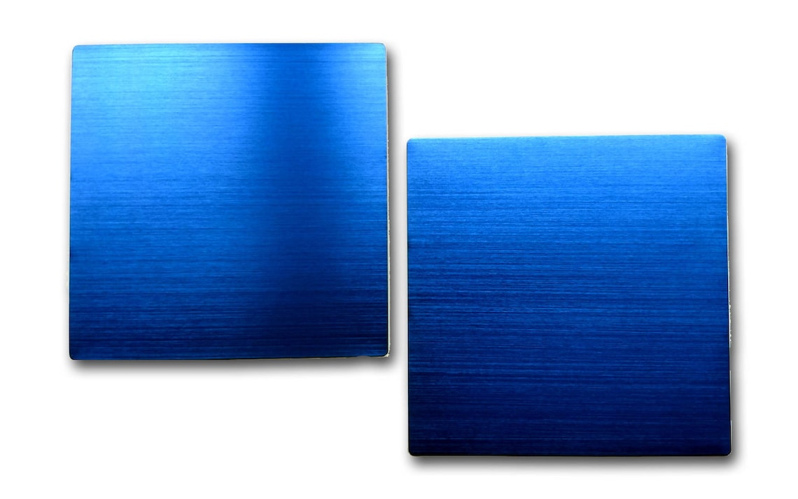 Blue Anodized Aluminum Blanks 3.5 Square Rounded - Etsy