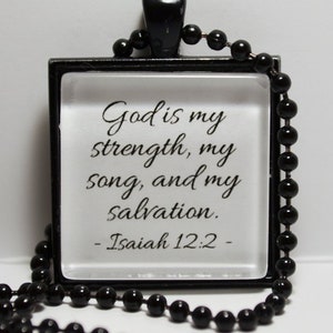 Isaiah 12:2 God is My Strength Song Salvation Scripture - Etsy