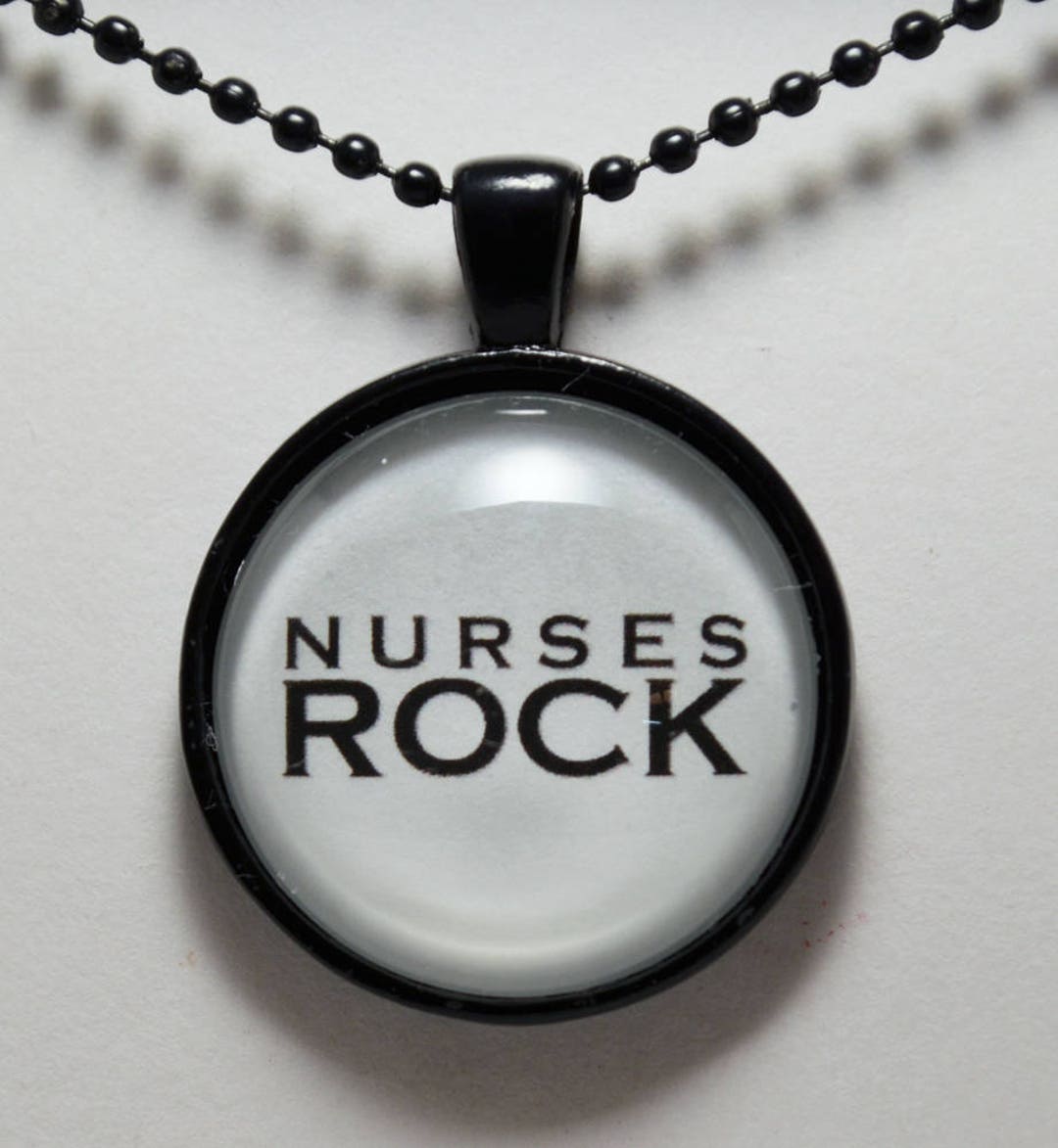 Nurses Rock Pendant Necklace Nurse Appreciation Pendant - Etsy