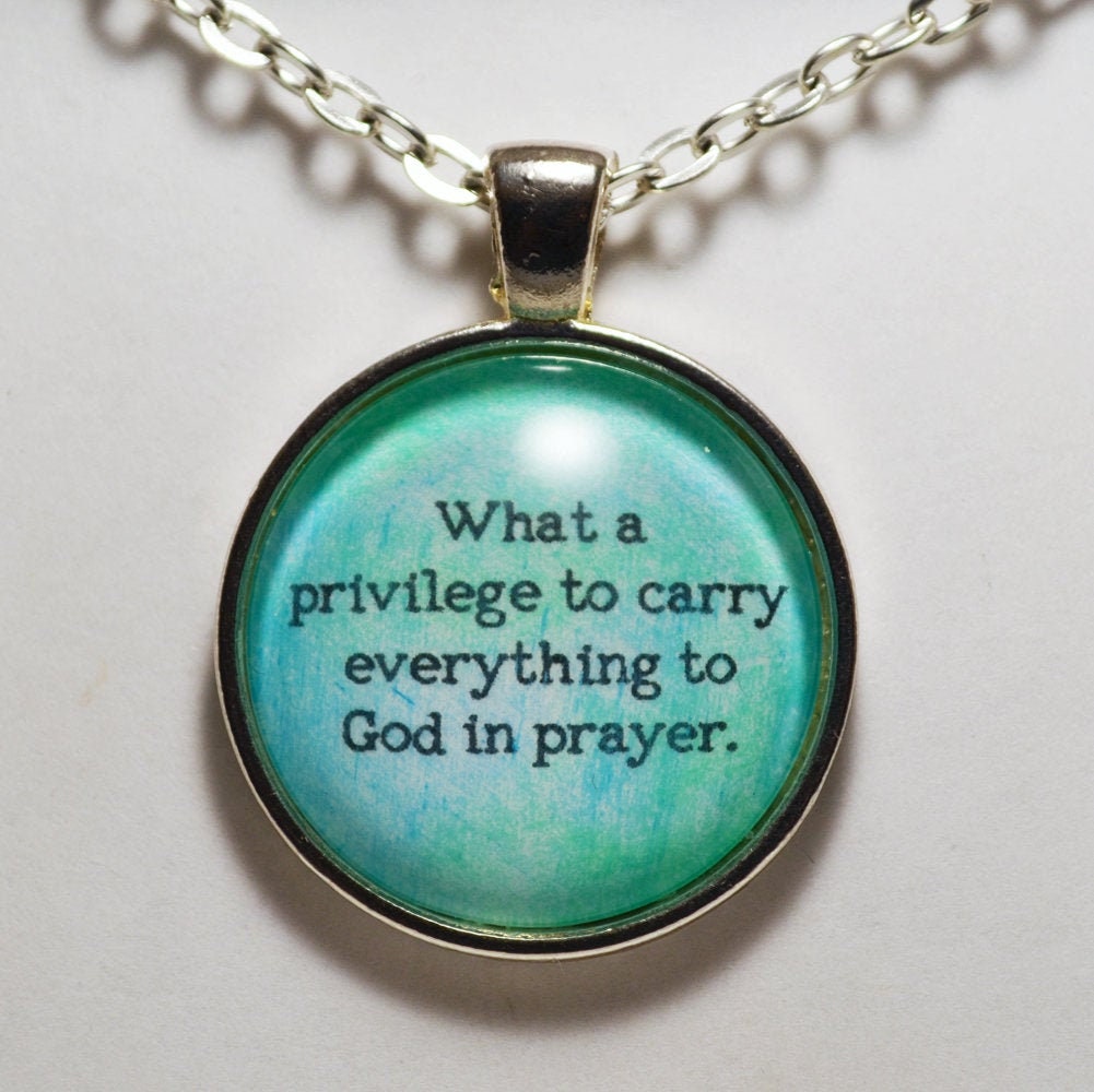 What a Privilege to Carry Everything to God in Prayer Pendant Necklace ...