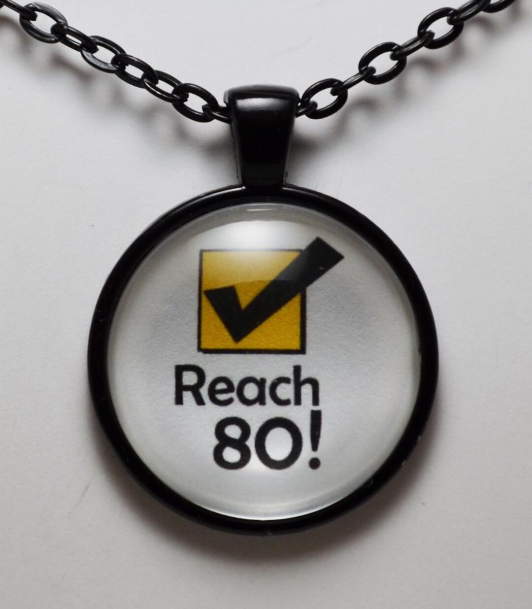 80th Birthday Gift, Bucket List 80th Birthday Necklace, Humor 80th ...