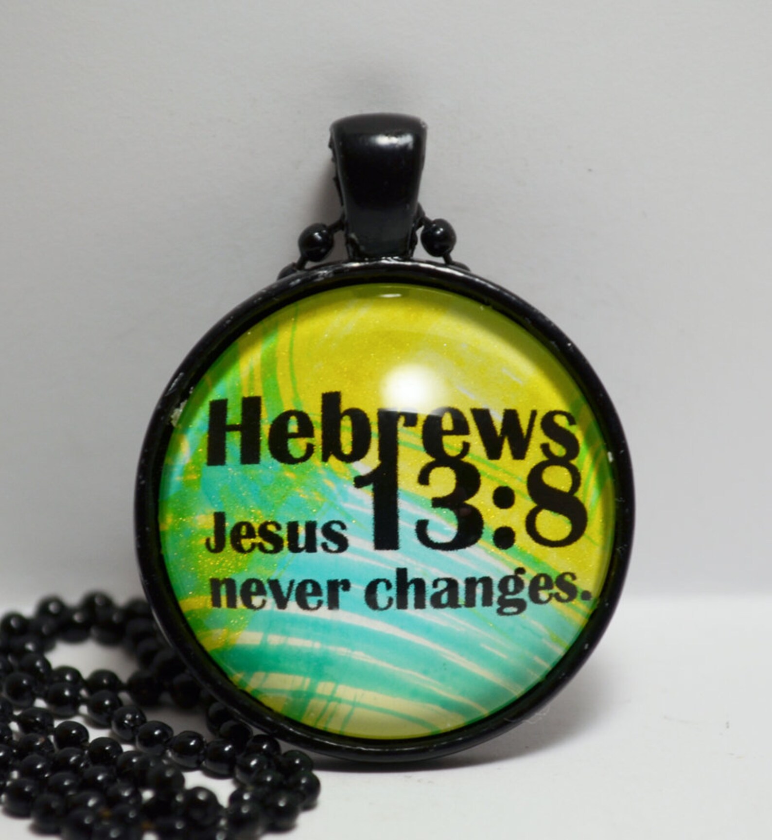 Hebrews 13:8 Jesus Never Changes Scripture Pendant Jewelry | Etsy