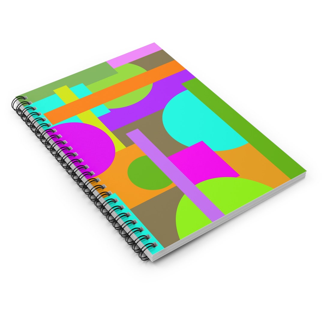 Geo Color Shapes Spiral Notebook Ruled Line Clmurphycreative C L Murphy ...
