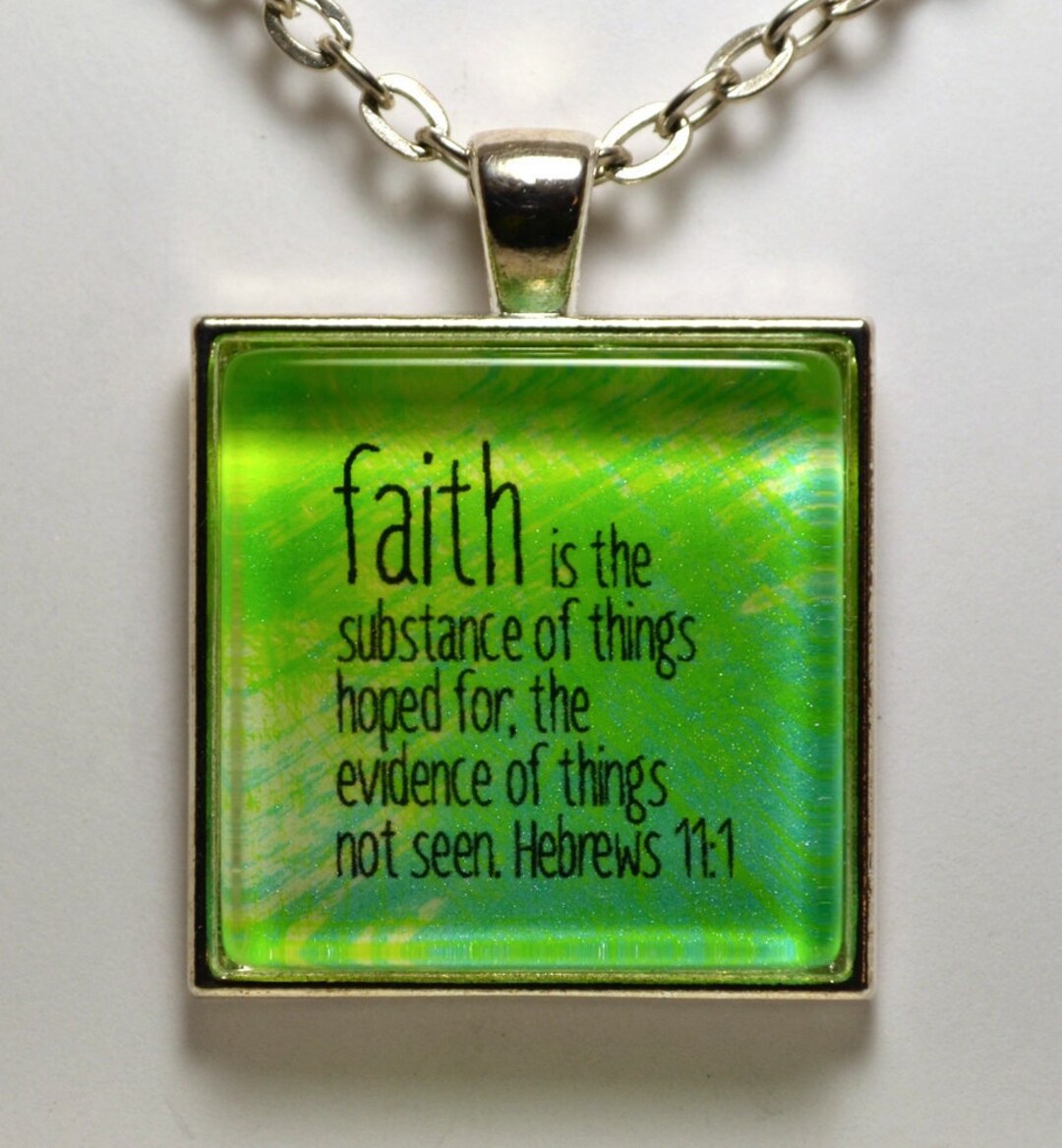 Sobriety Recovery Jewelry Faith Pendant Necklace Scripture Jewelry ...