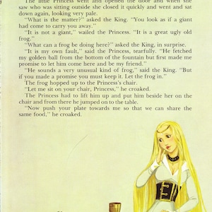 The Frog Prince - Vintage Illustration Storybook Print - Deans A Book ...