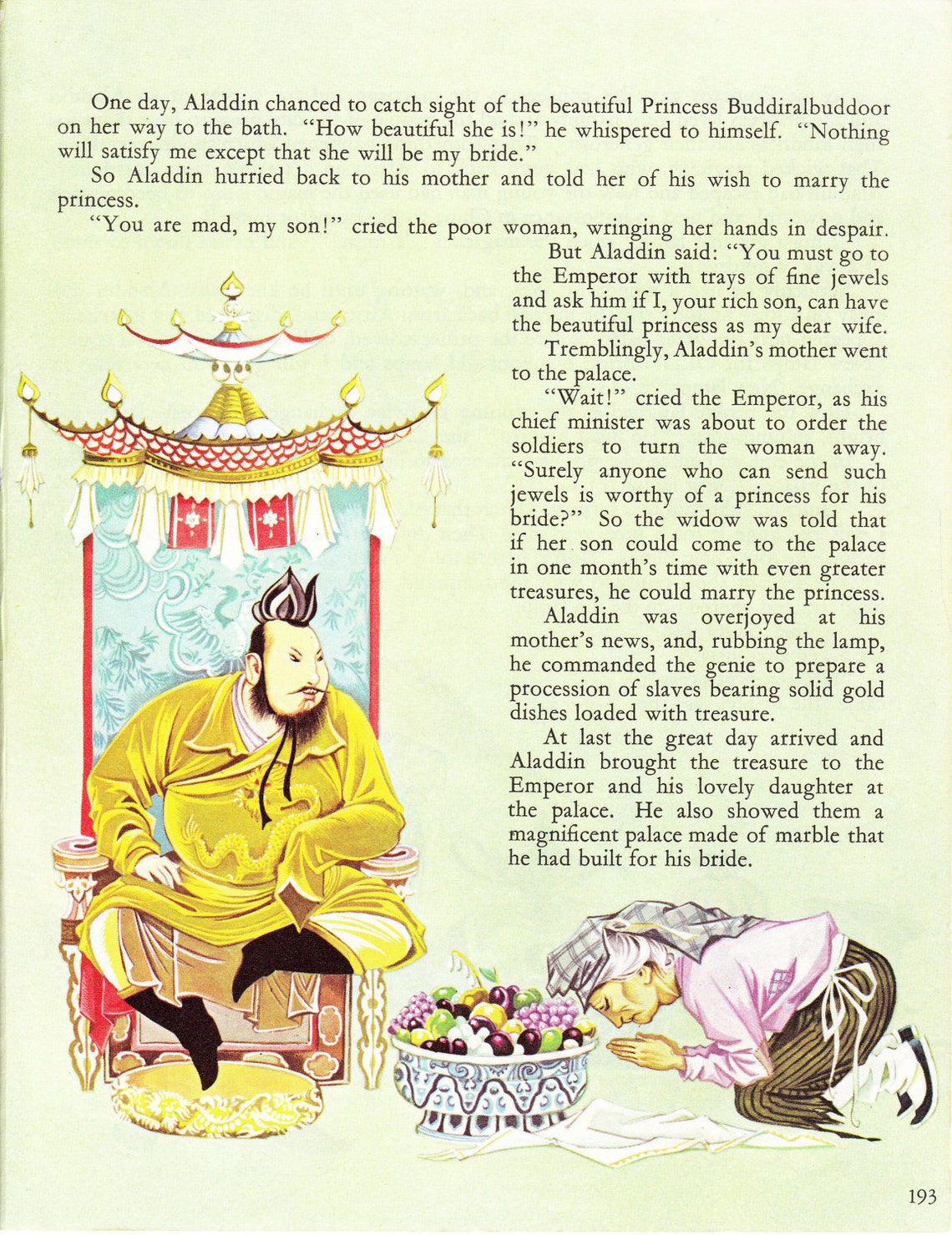 Aladdin - Vintage Illustration Storybook Print - Deans A Book of Fairy ...