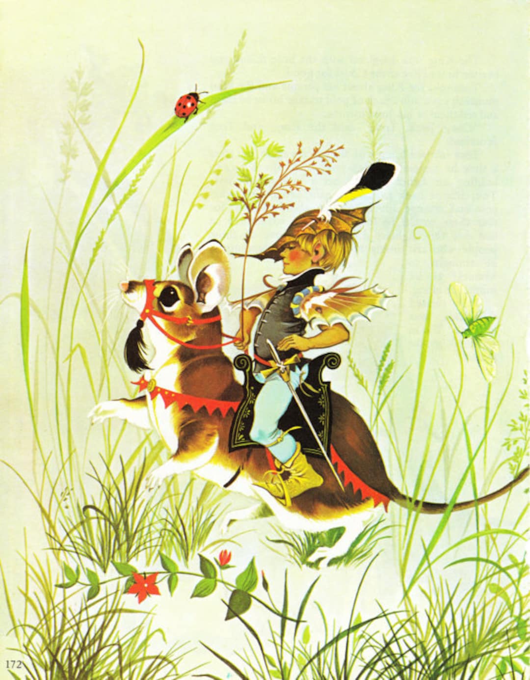 Tom Thumb - Vintage Illustration Storybook Print - Deans A Book of ...