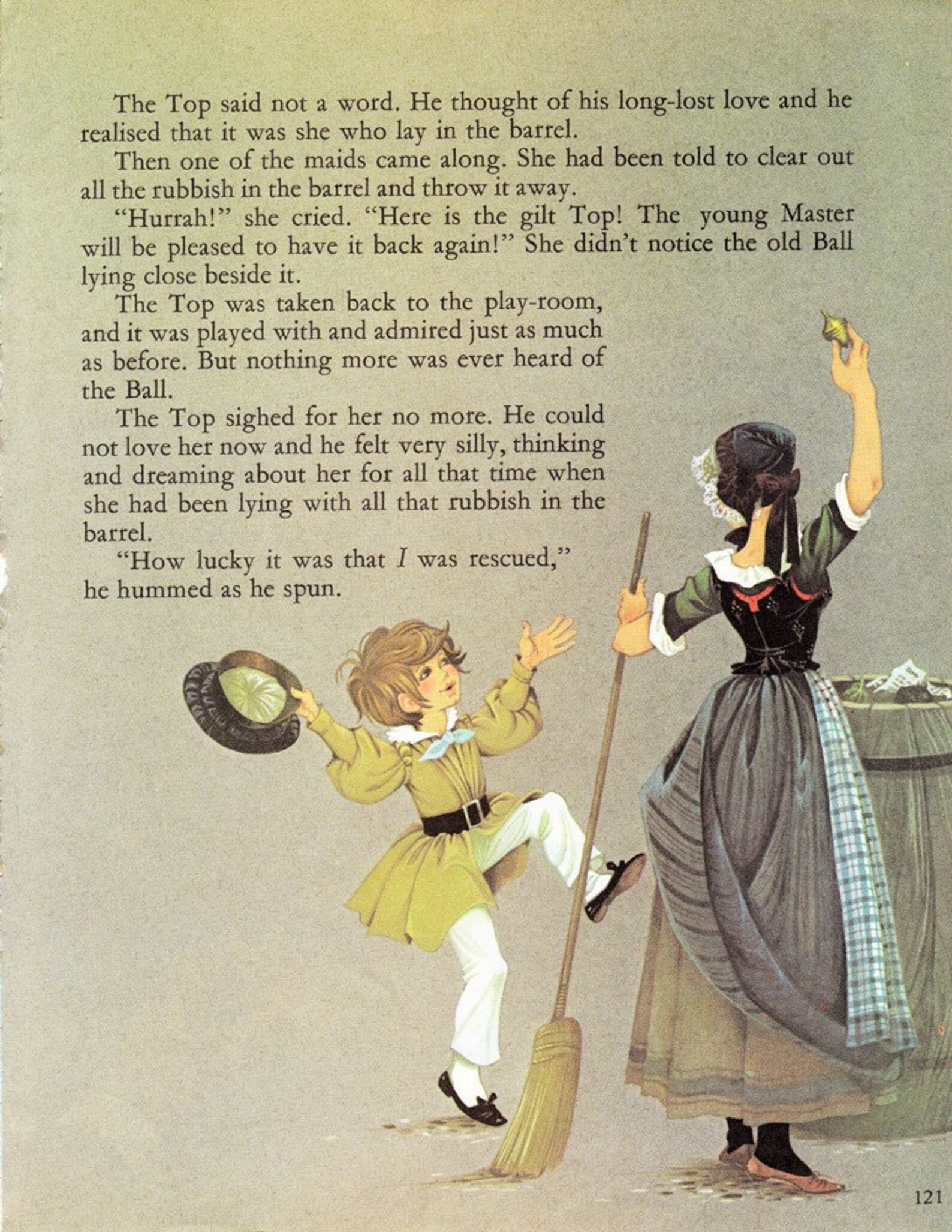 The Top and Ball / the Darning Needle Vintage Illustration Storybook ...
