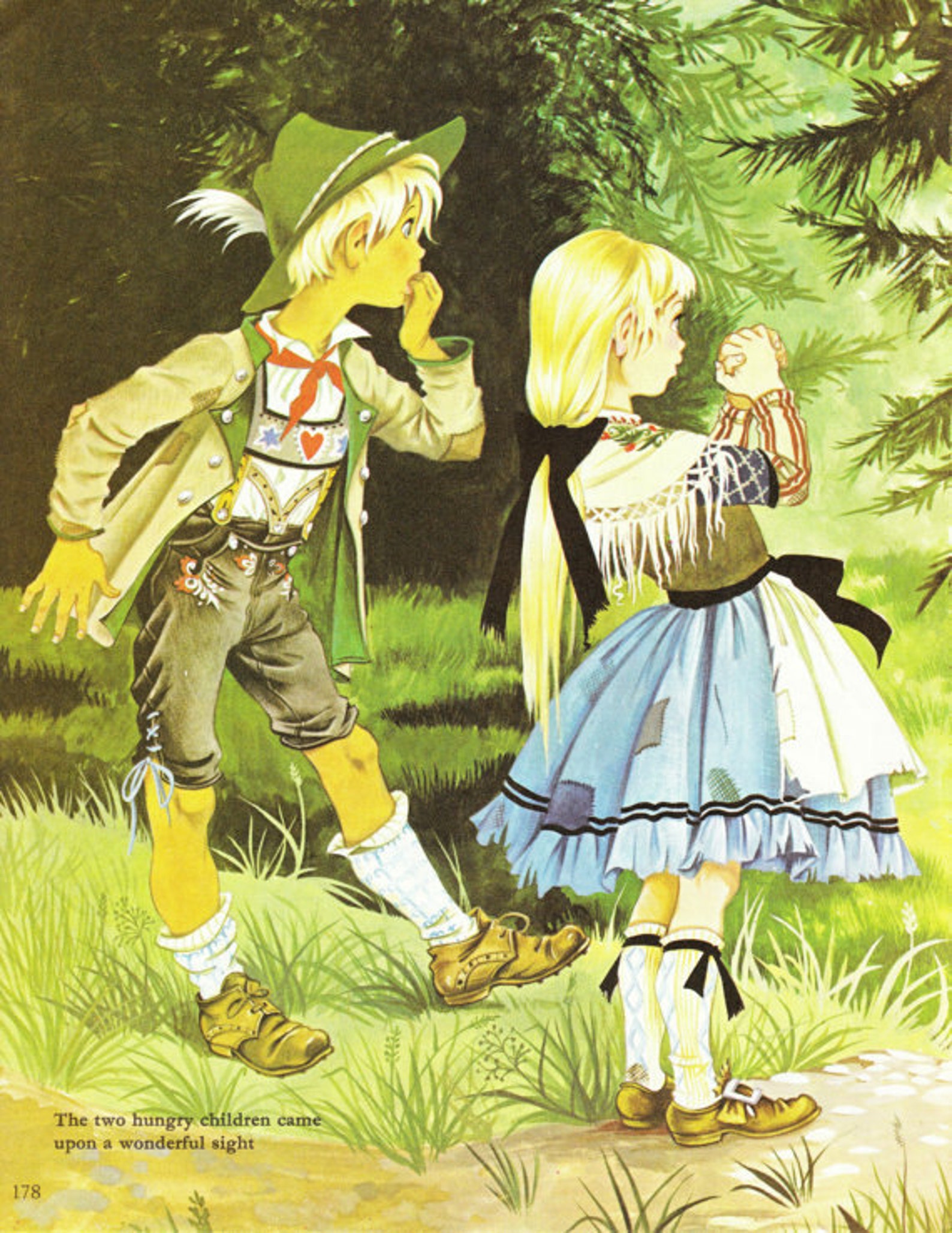 Hansel and Gretel - Vintage Illustration Storybook Print - Deans A Book ...