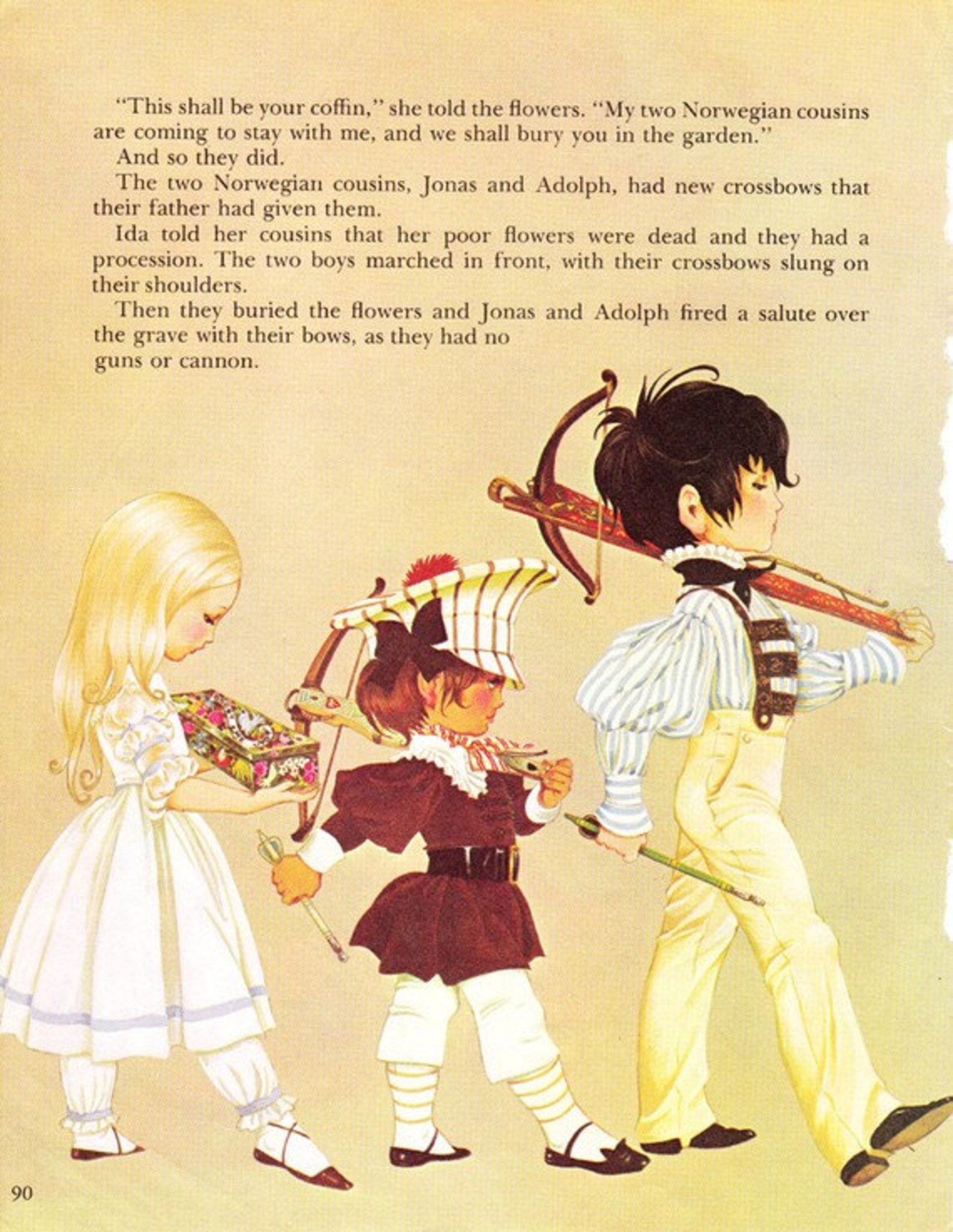 Little Ida's Flowers - Vintage Illustration Storybook Print - Deans A ...