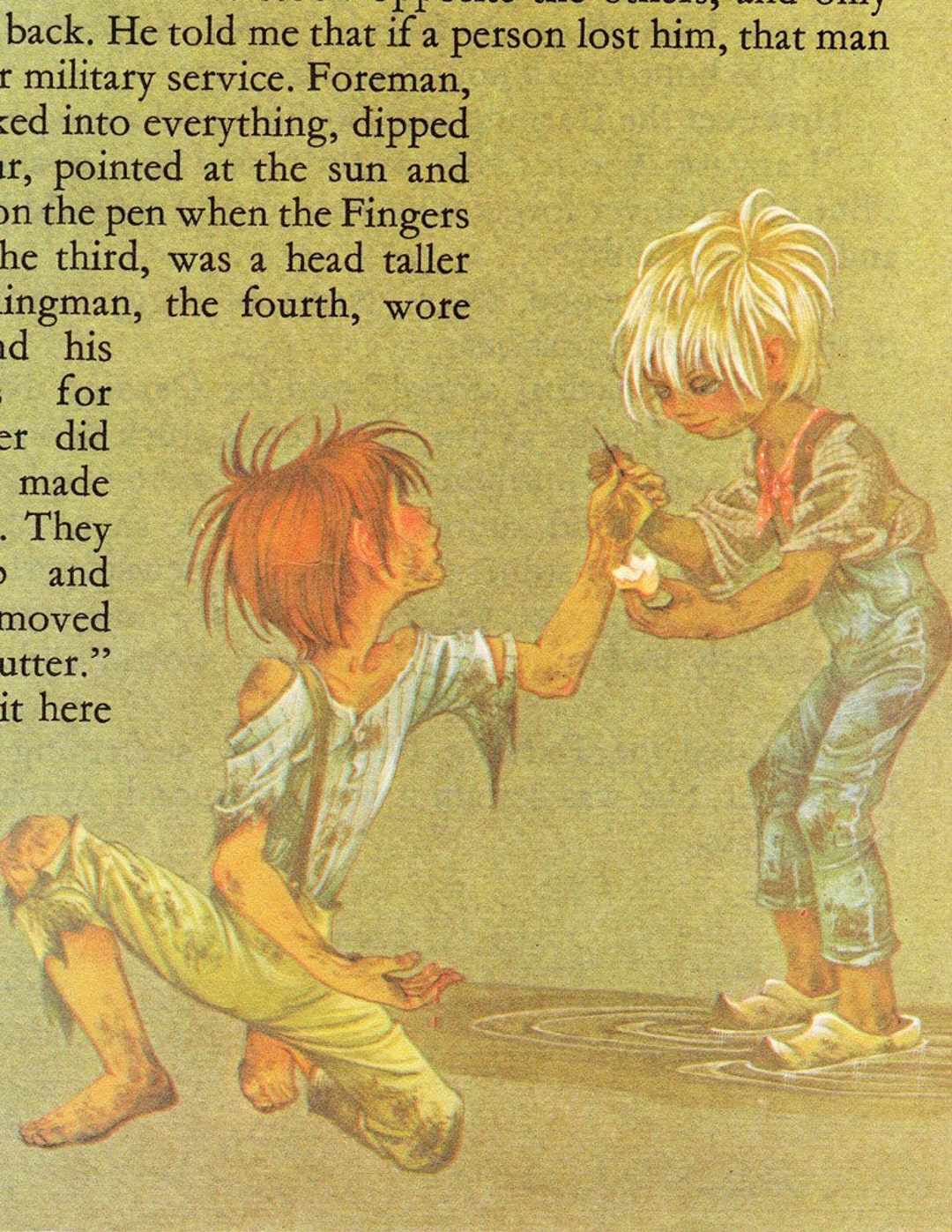 The Darning Needle - Vintage Illustration Storybook Print - Deans A ...