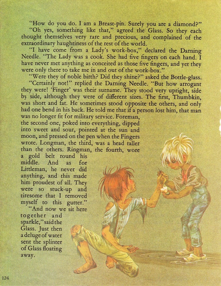 The Darning Needle - Vintage Illustration Storybook Print - Deans A ...