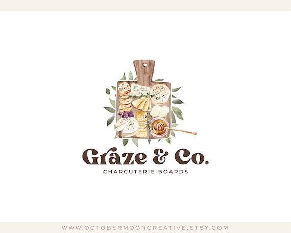 Charcuterie Logo Cheese Board Logo Catering Logo Event - Etsy