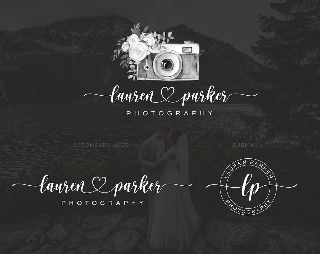 Premade Branding Package, Photography Branding Kit, Watercolor Floral ...