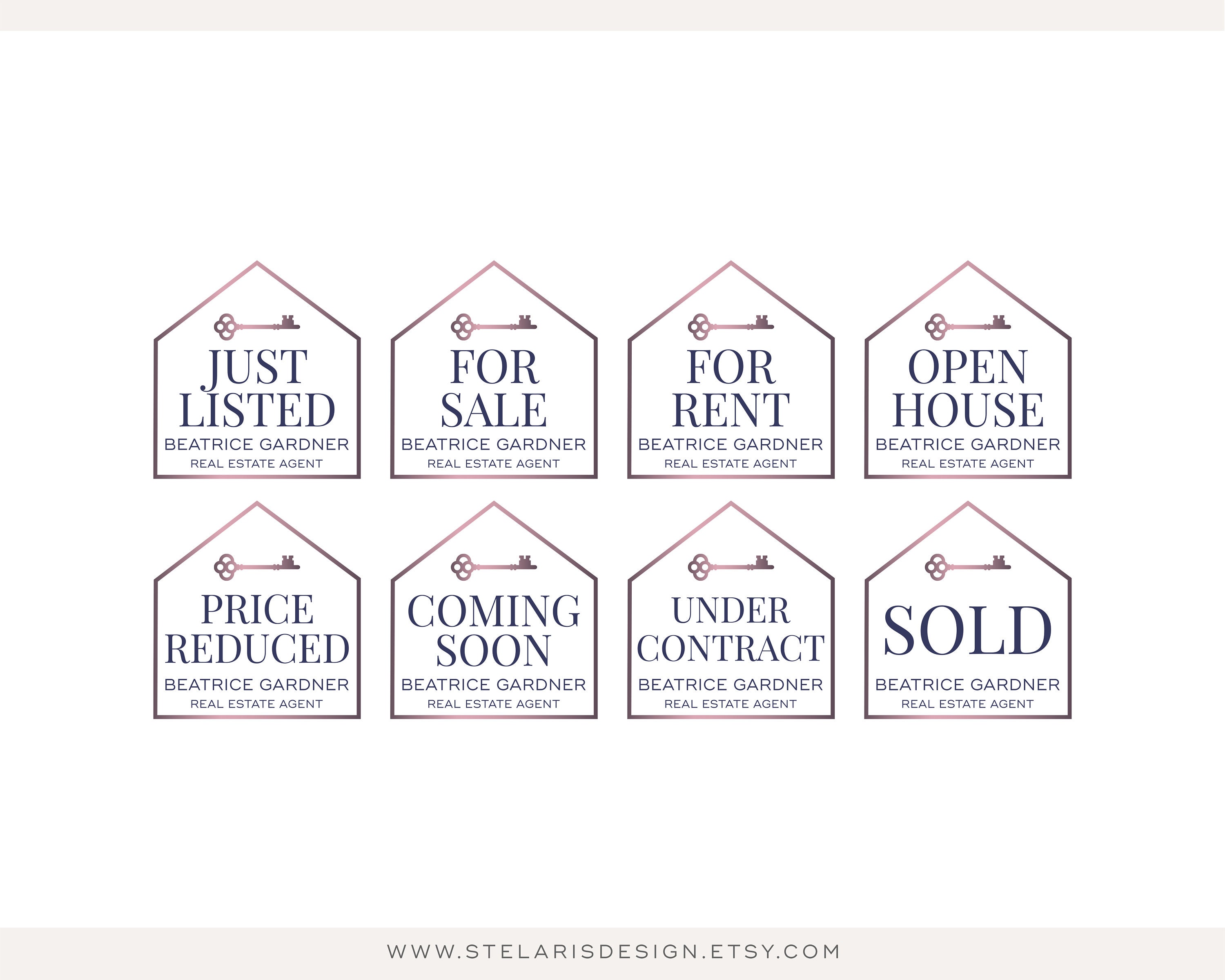 Real Estate Logo Design Real Estate Branding Package Real | Etsy