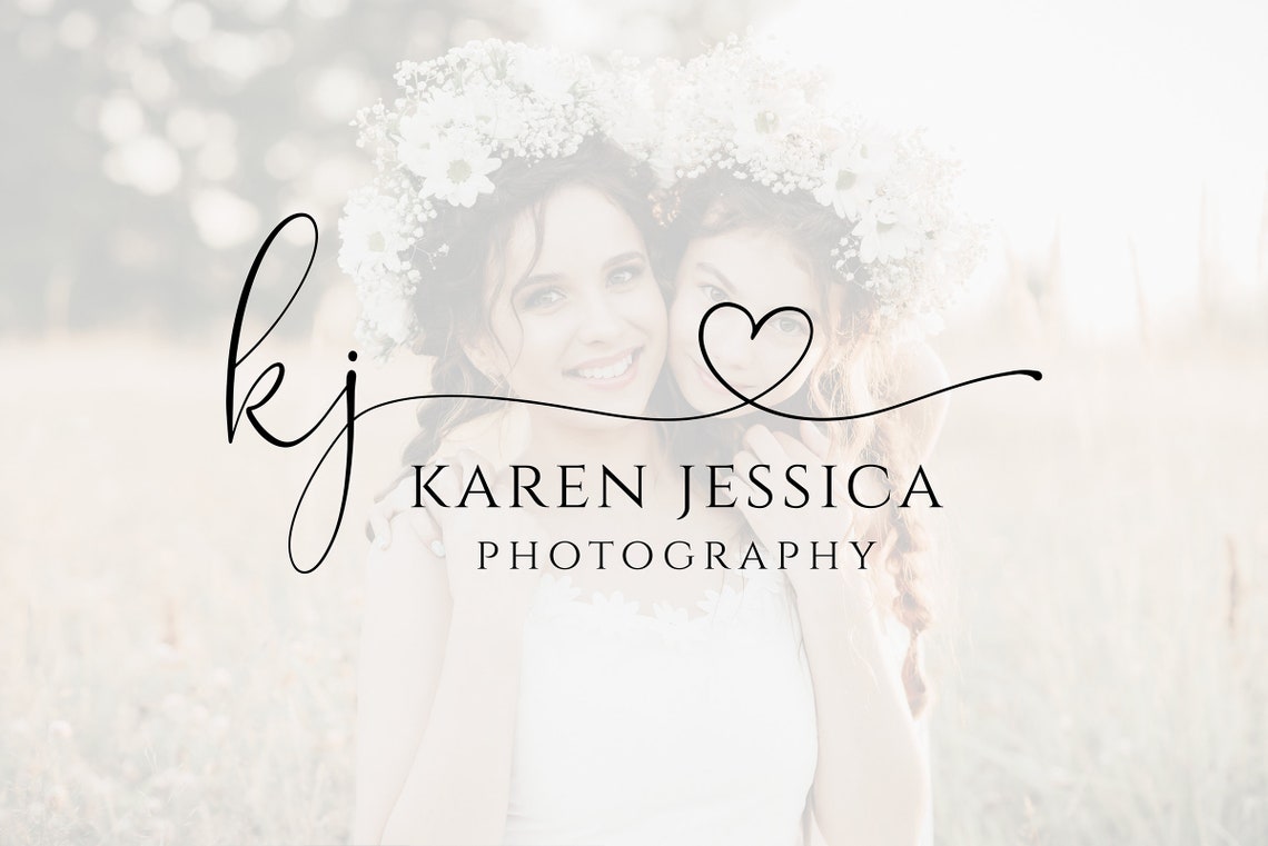 Photography Watermark Script Logo Design Initial Monogram - Etsy