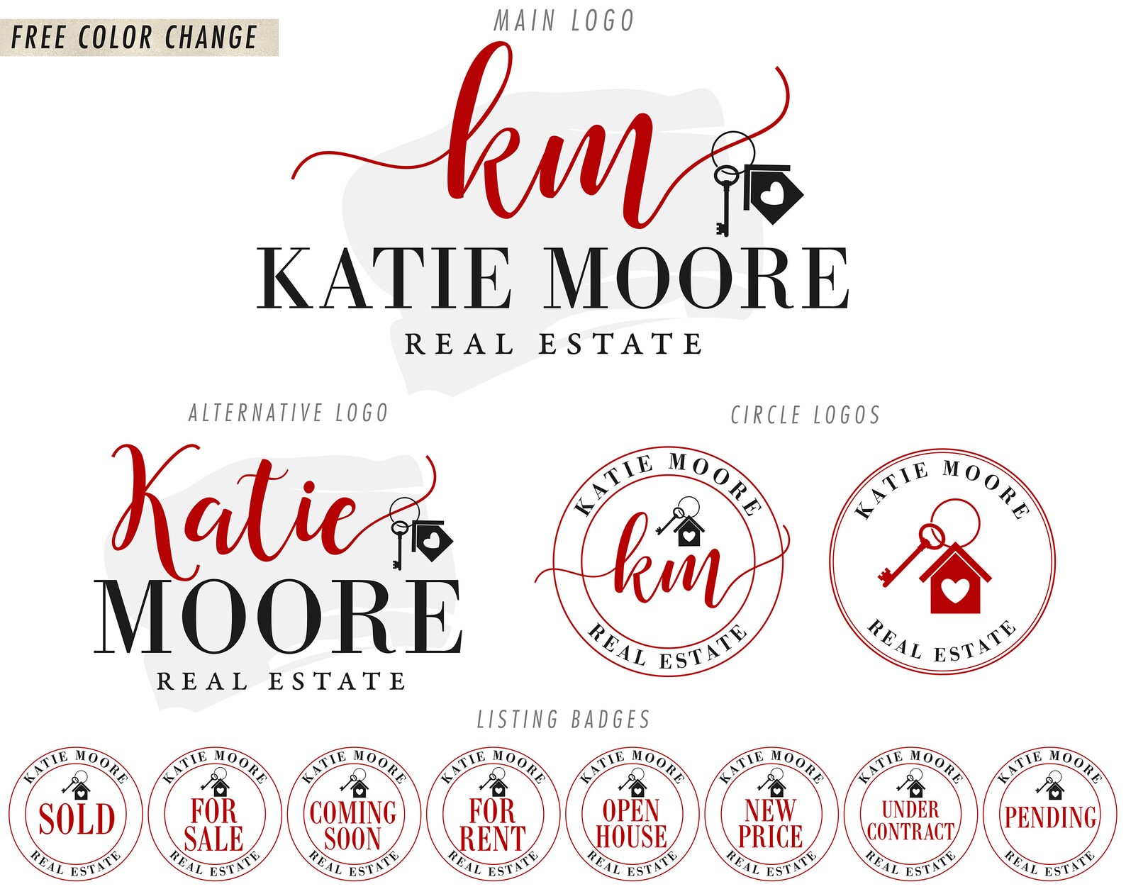 Real Estate Logo, Real Estate Branding Package, Real Estate Marketing ...