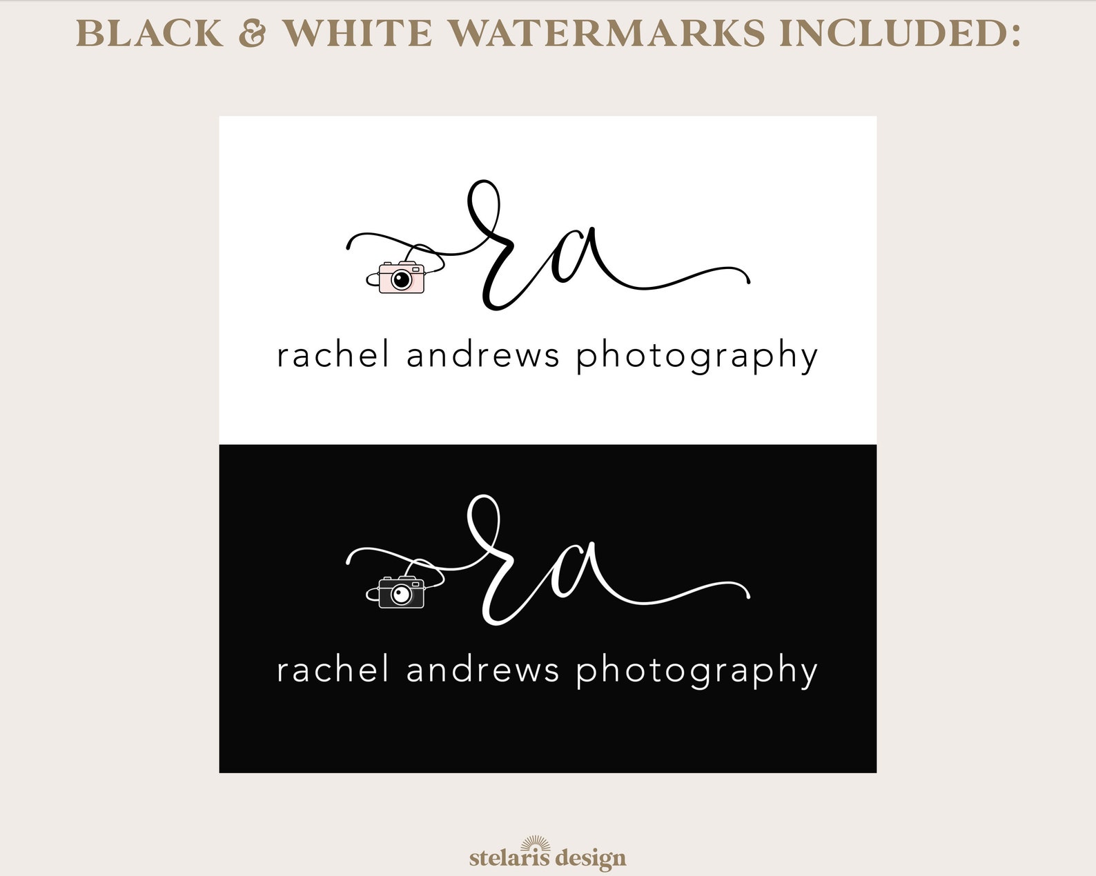 Photography Logo and Watermark Initials Logo Handwritten - Etsy