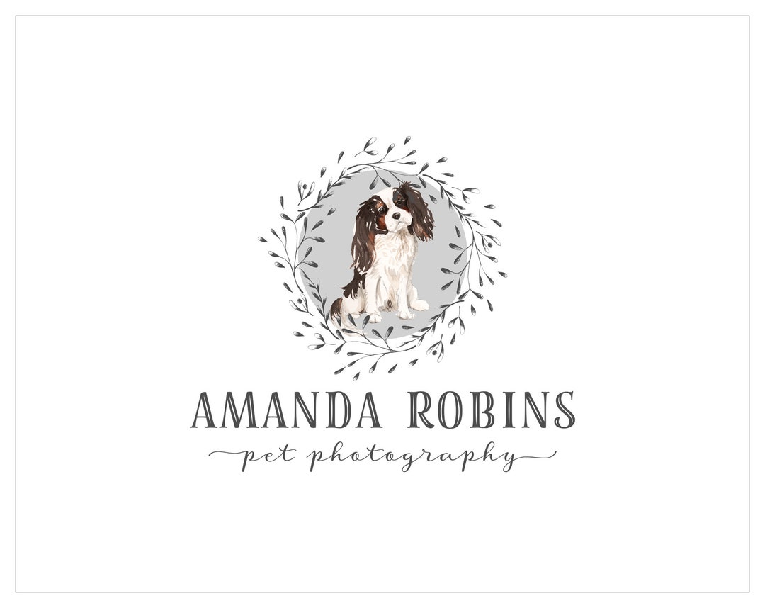 Premade Pet Photography Logo, Dog Character Illustration Logo, Dog ...