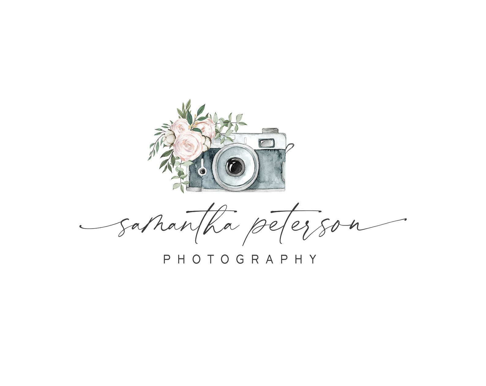 Premade Branding Package, Photography Branding Kit, Watercolor Floral ...