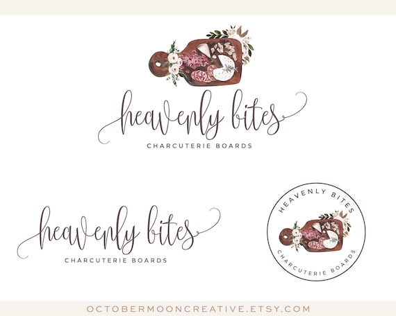 Cheese Board Logo Charcuterie Logo Food Logo Farmhouse | Etsy