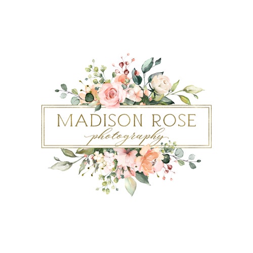 Premade Photography and Watermark Logo Design Gold Logo - Etsy