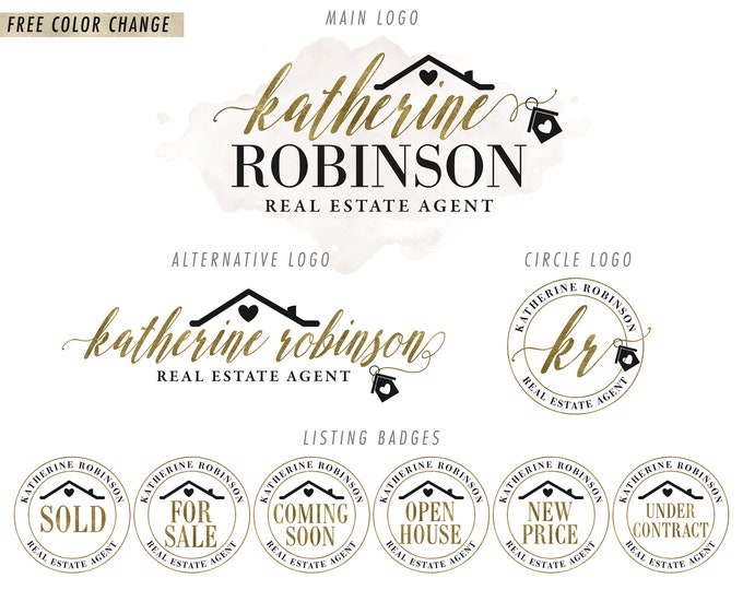 Real Estate Logo, Real Estate Branding Package, Real Estate Marketing ...