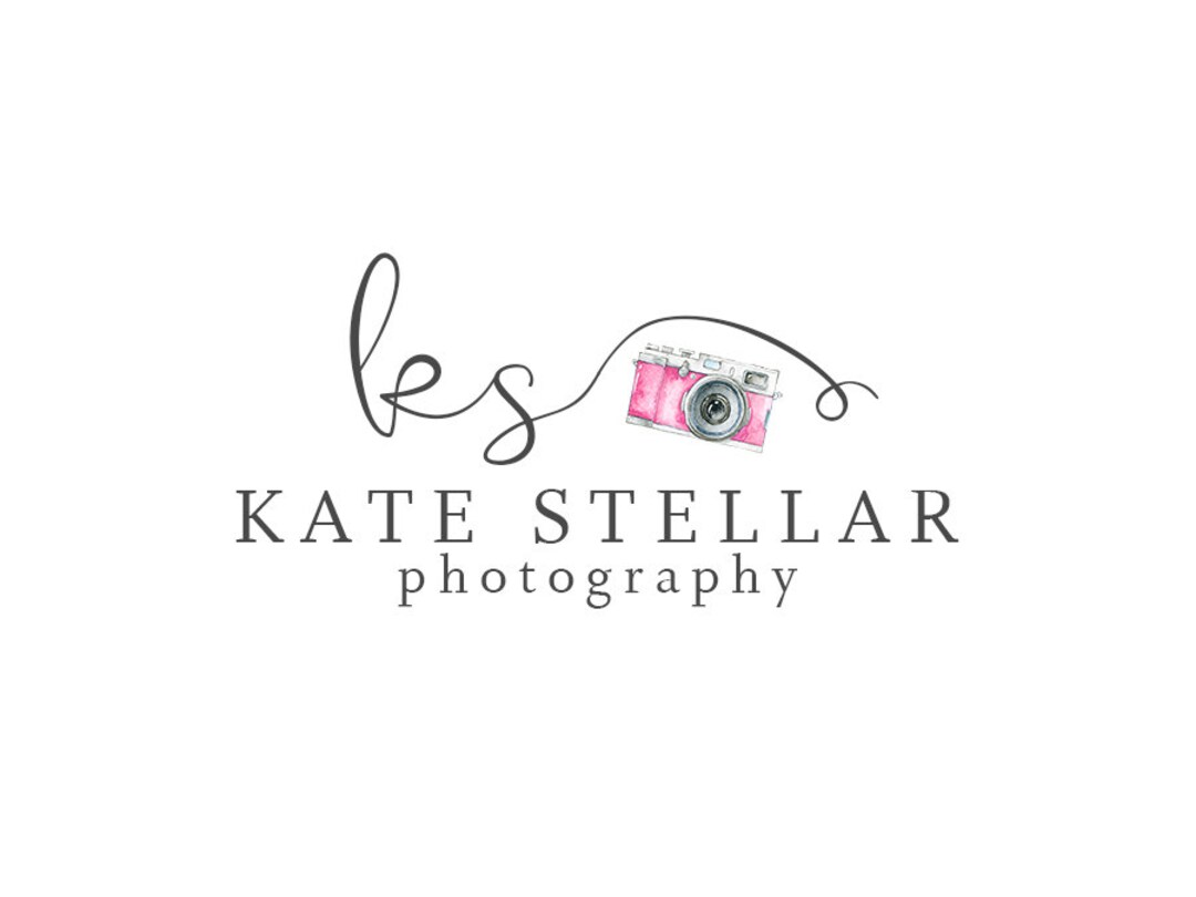 Photography Logo and Watermark, Initials Handwritten Calligraphy Script ...