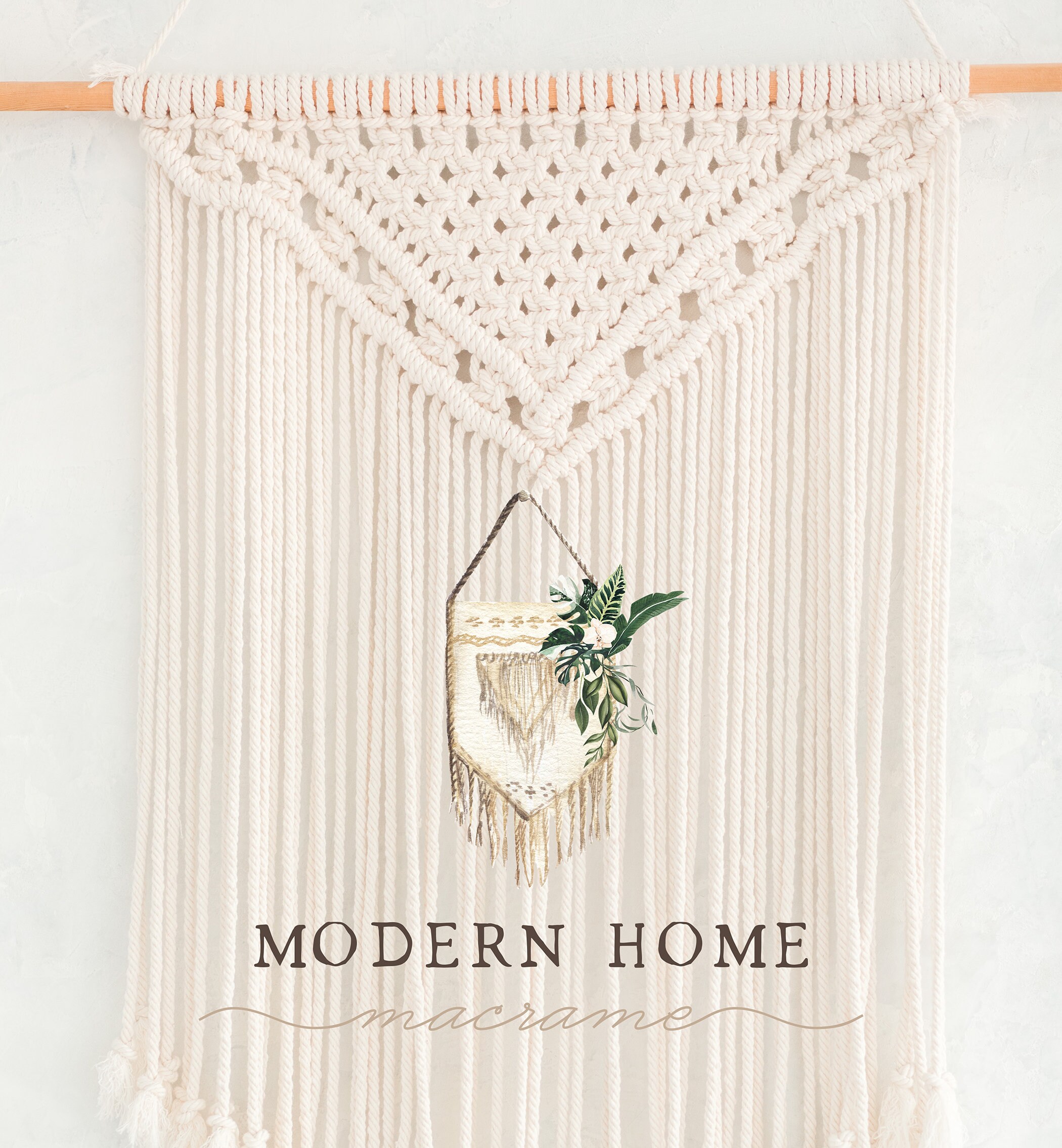 Macrame Logo Premade Logo Design Boho Logo Floral Bohemian - Etsy Canada