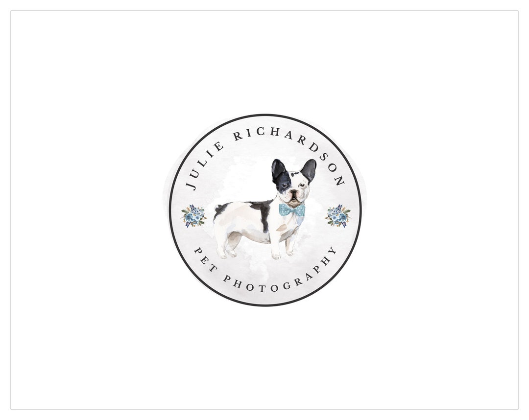 Premade Pet Photography Logo, Dog Character Illustration Logo, Dog ...
