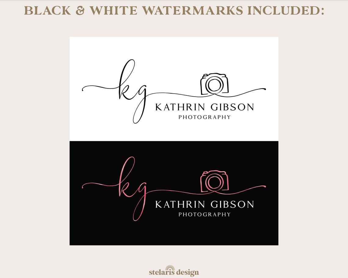 Photography Logo Design, Watermark for Photography, Camera Logo ...