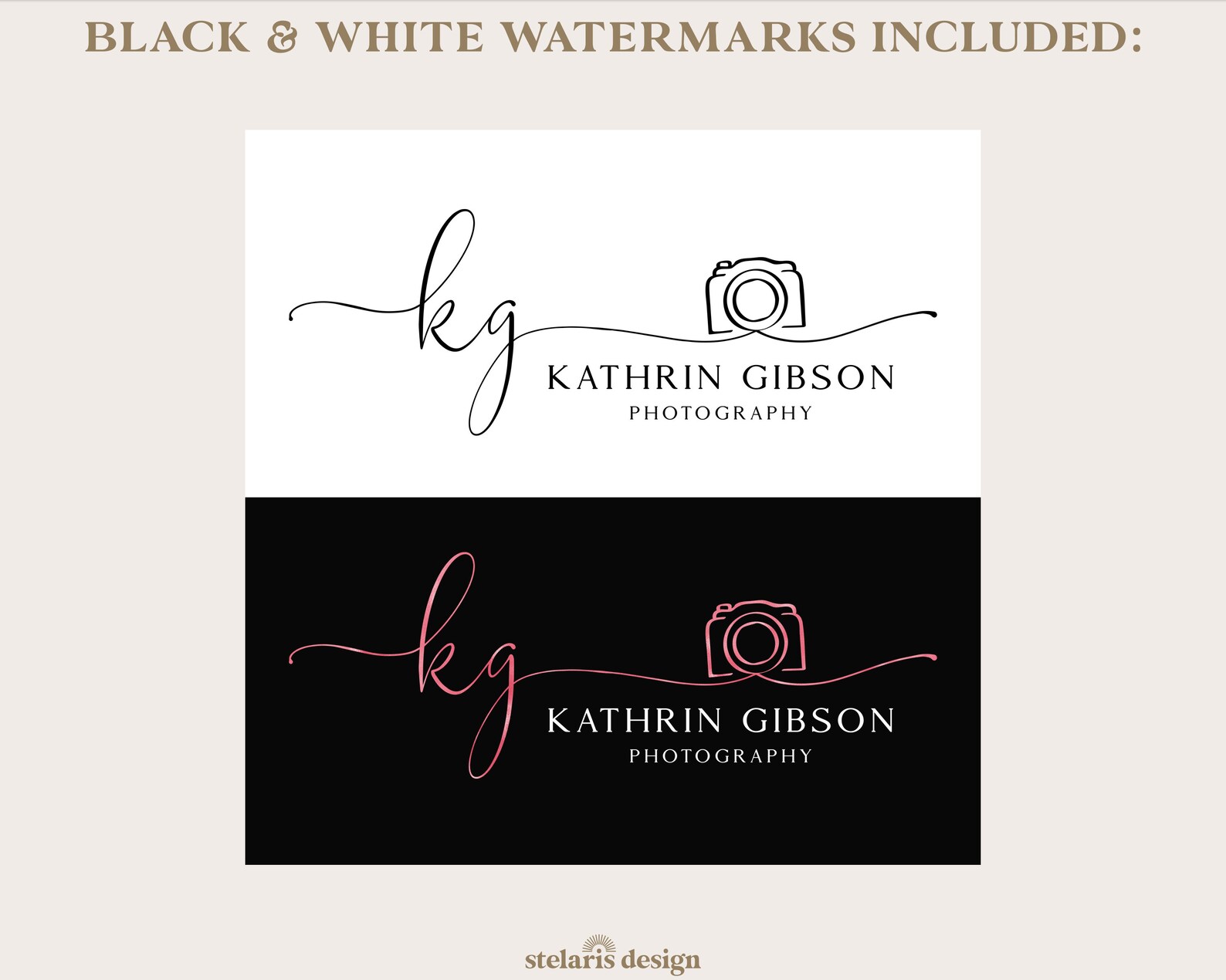 Photography Logo Design Watermark for Photography Camera - Etsy