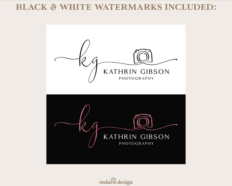 Photography Logo Design Watermark for Photography Camera - Etsy