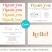 Printable Thank You Card Packaging Insert Note Editable Diy - Etsy